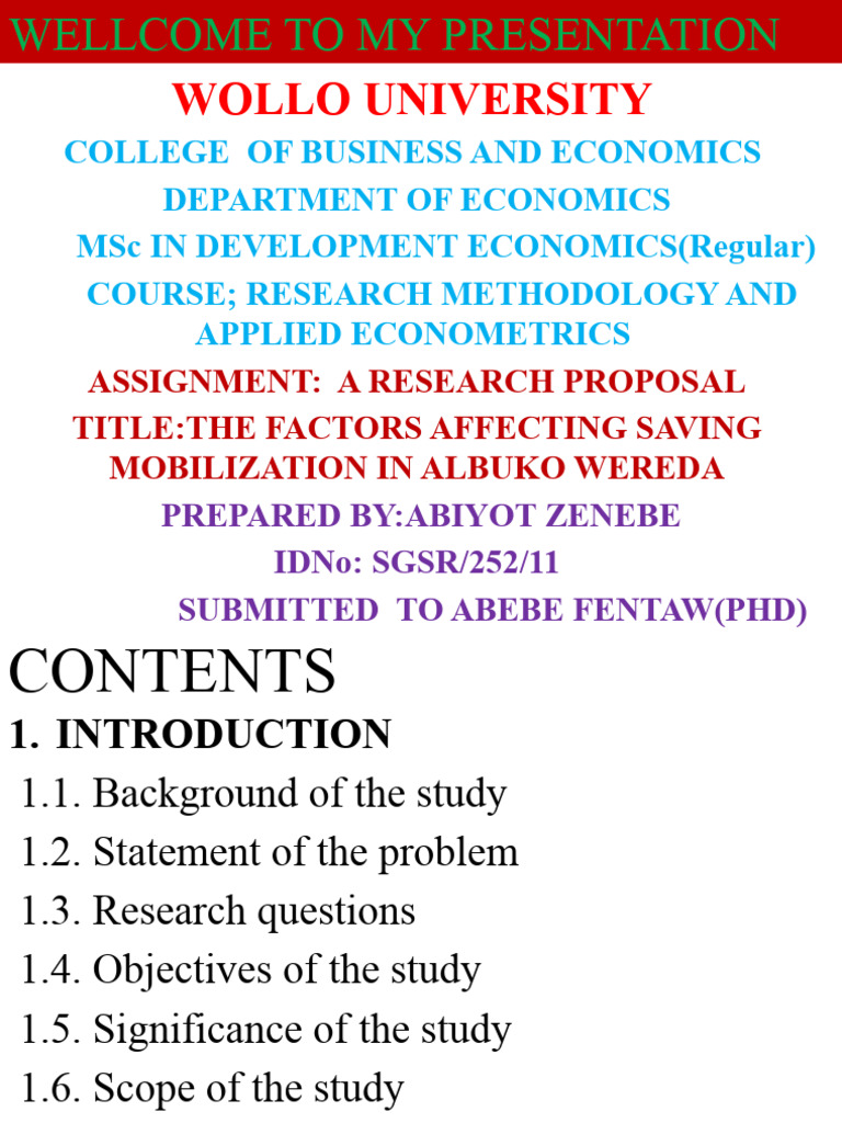 Abiyot's Research Proposal | PDF | Logistic Regression | Sampling ...