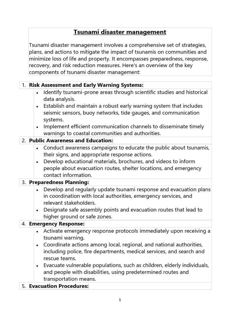 Earthquake Disaster Management Strategies | PDF | Emergency Management ...