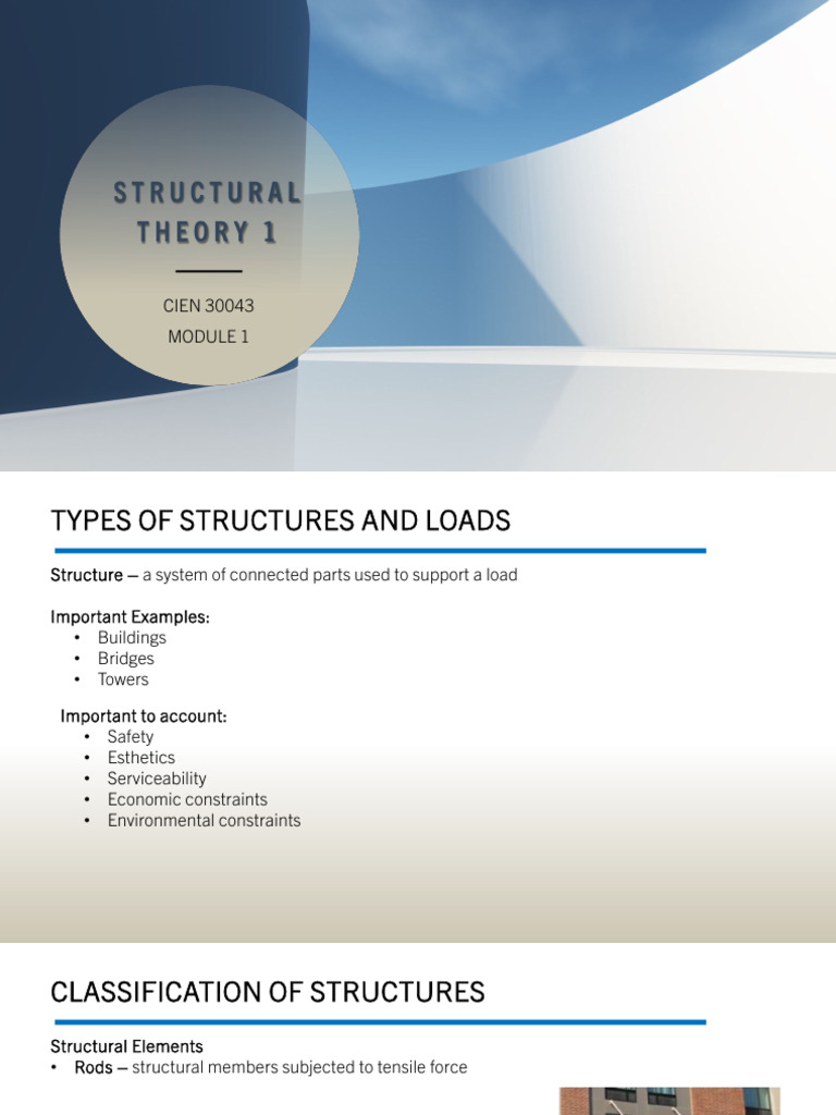 01 - CIEN 30043 - Types of Structures and Loads-2 | PDF | Beam ...