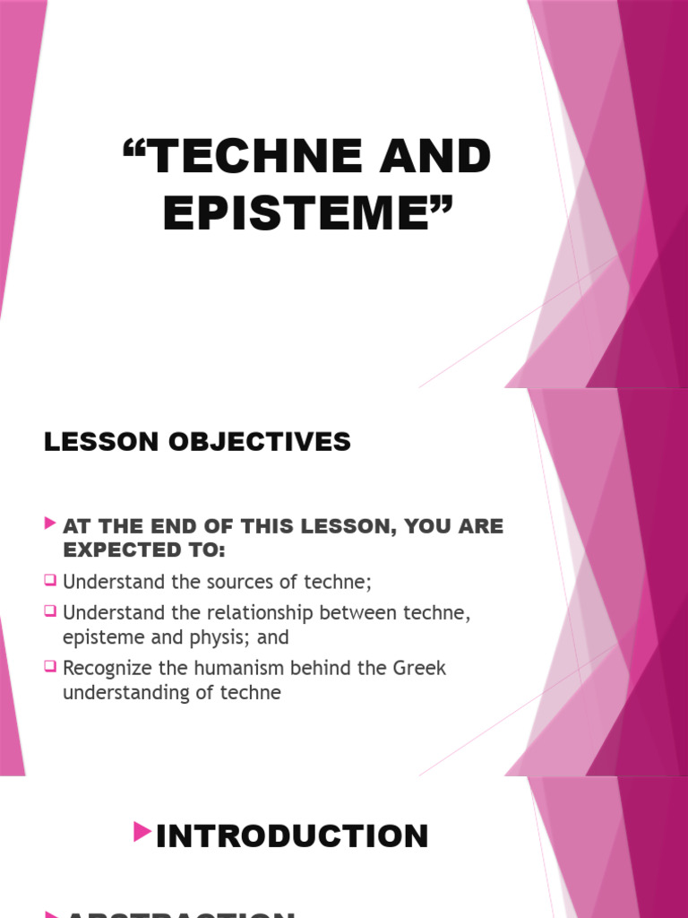 Techne and Episteme in Greek Philosophy | PDF | Social Science | Philosophy