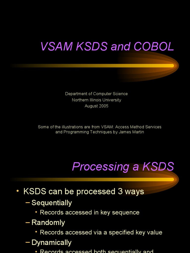 03 - VSAM KSDS and COBOL | Sequence | Database Index