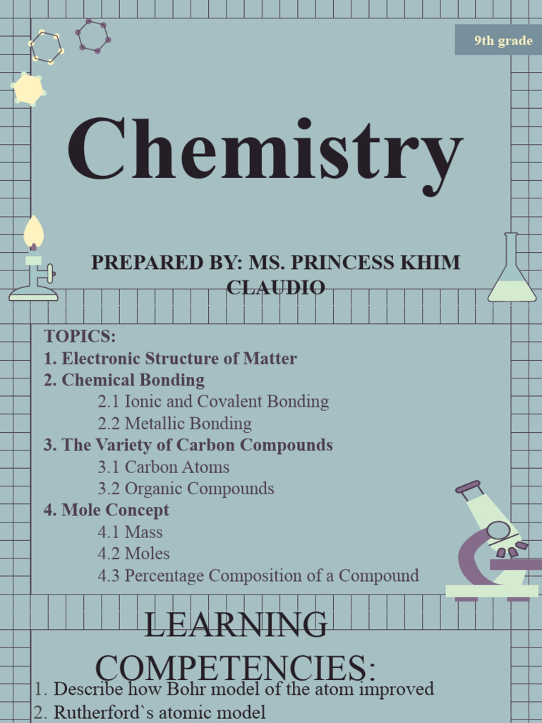 9th Grade Chemistry Topics Overview | PDF | Atoms | Chemical Compounds