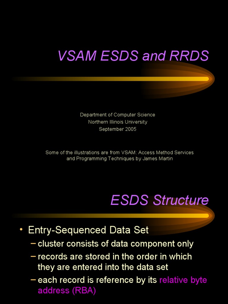 04 - VSAM ESDS and RRDS | PDF | Data | Computer Engineering