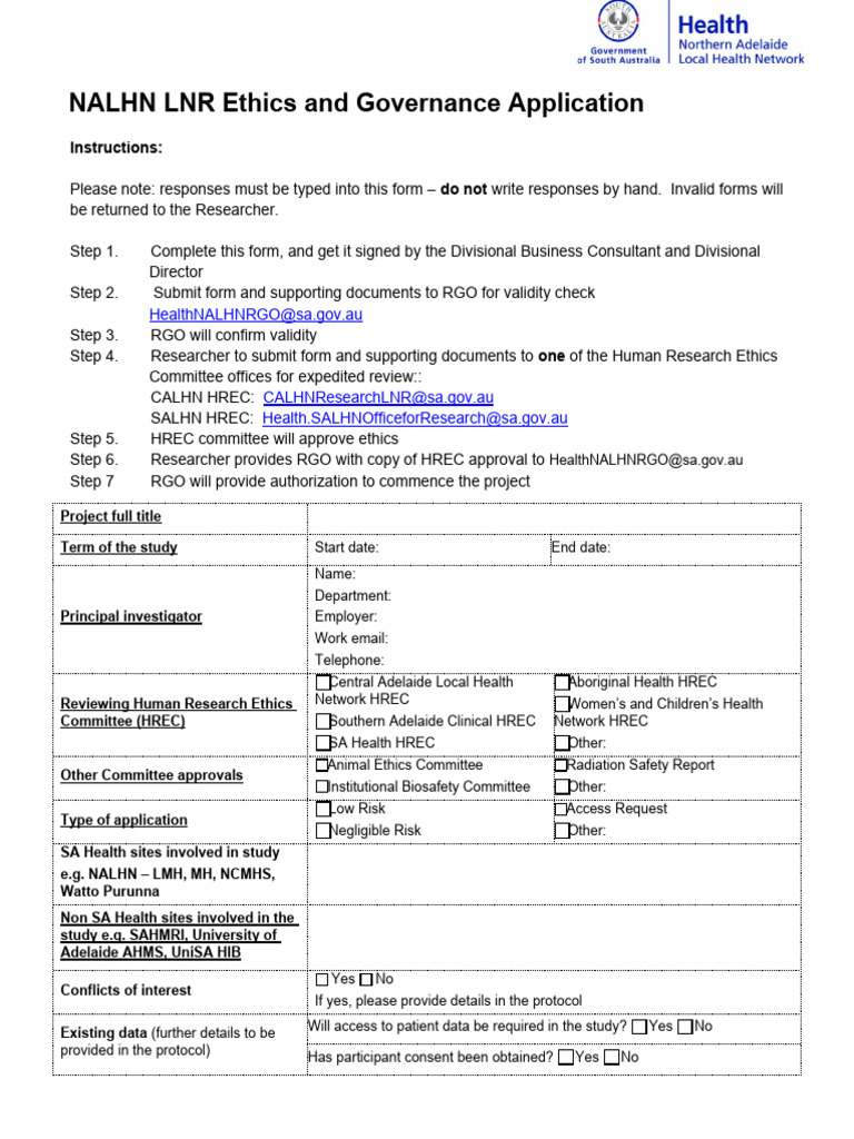 Form - LNR | PDF | Medical Record