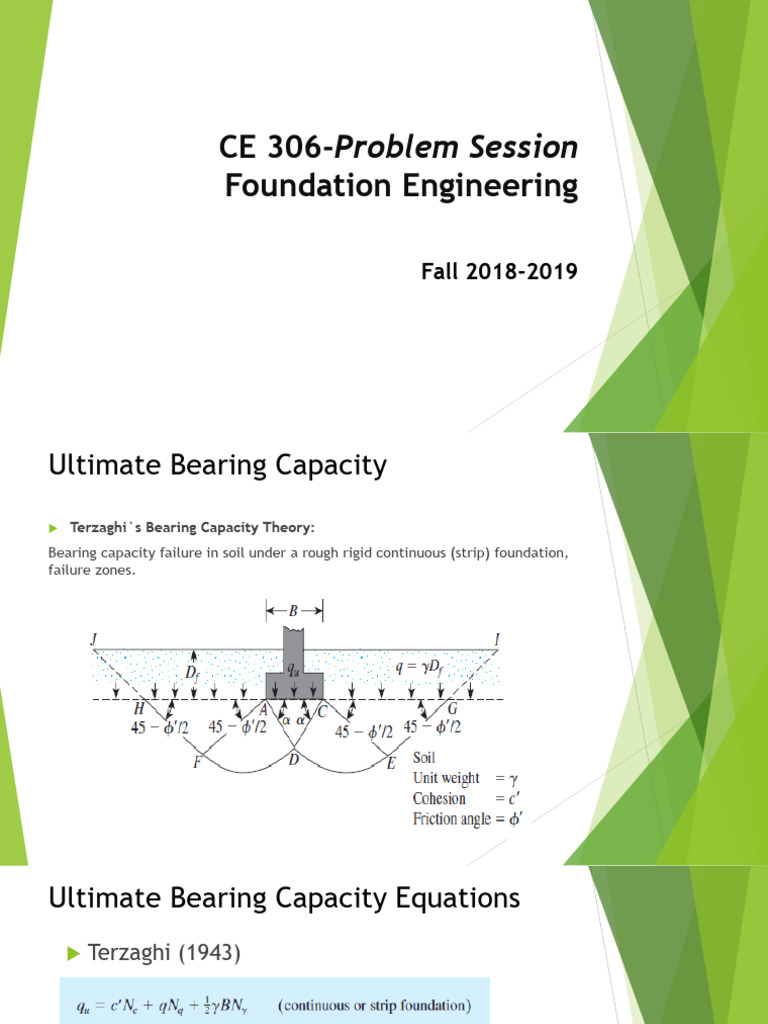 CE306 Shallow and Deep Foundations | PDF | Classical Mechanics | Physical Sciences