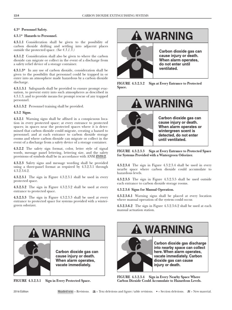 Nfpa 12 2018 11 | PDF | Hazards | Occupational Safety And Health