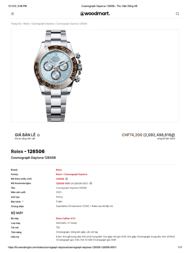 Rolex - 126506 | PDF