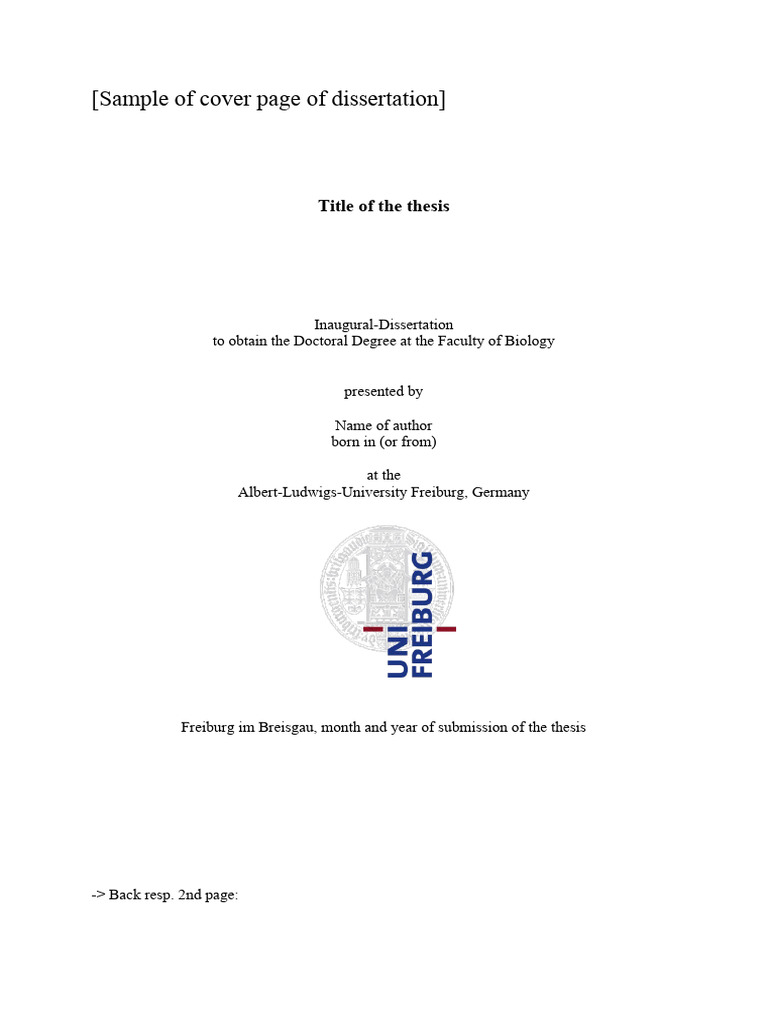 Muster Titelblatt en | PDF