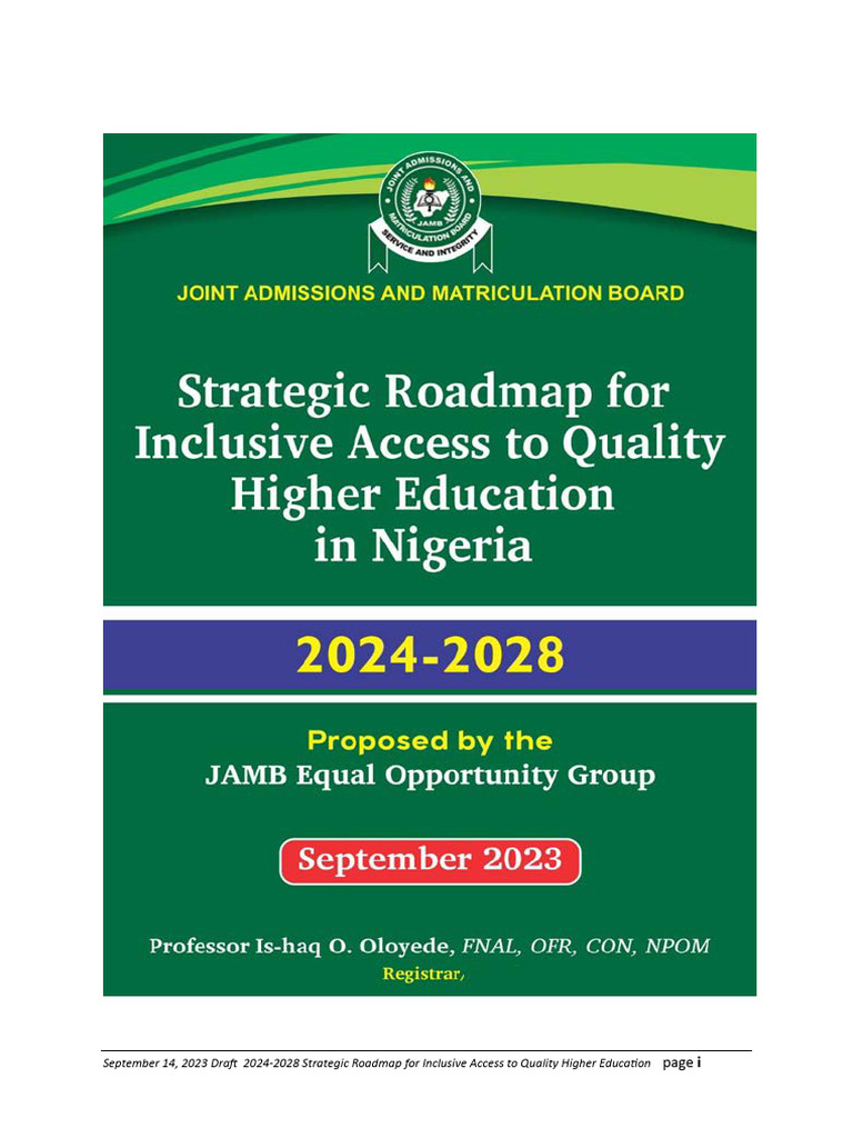 FINAL-2024-2028 Strategic Roadmap For Inclusive Access To Quality ...