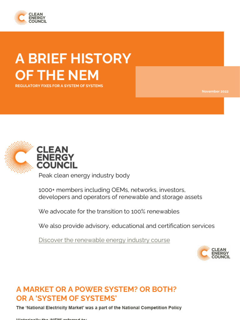 CEC Presentation To UniMelb Course - Final2 | PDF | Electrical Grid ...