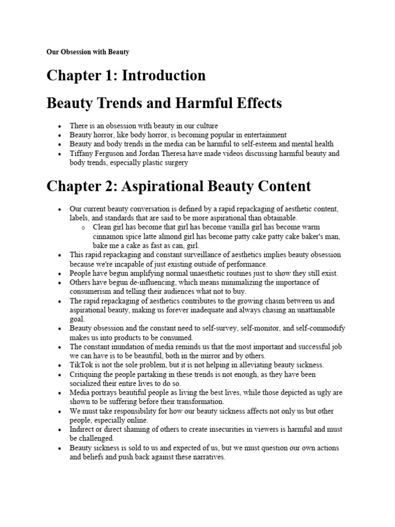 The Impact of Beauty Obsession | PDF | Beauty | Physical Attractiveness