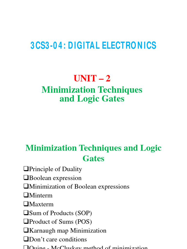 DE Unit 2 | PDF | Mathematical Logic | Logic