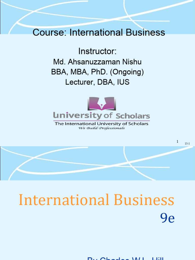 Chapter-15-IB-Entry Strategy and Strategic Alliances | PDF | Franchising | Mergers And Acquisitions