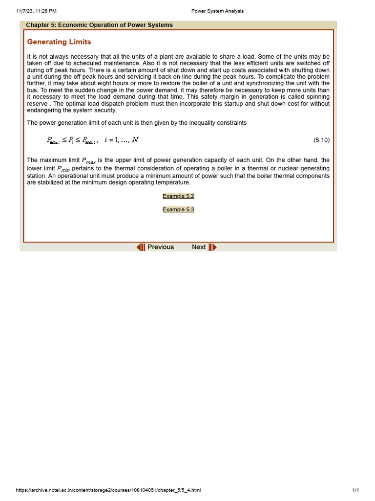Economic Load Dispatch - NPTEL - 2 | PDF