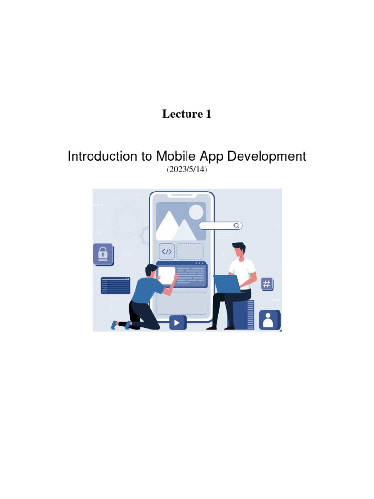 MA - 1 Introduction To Mobile App Development | PDF | Mobile App ... MA - 1 Introduction To Mobile App Development | PDF | Mobile App ...