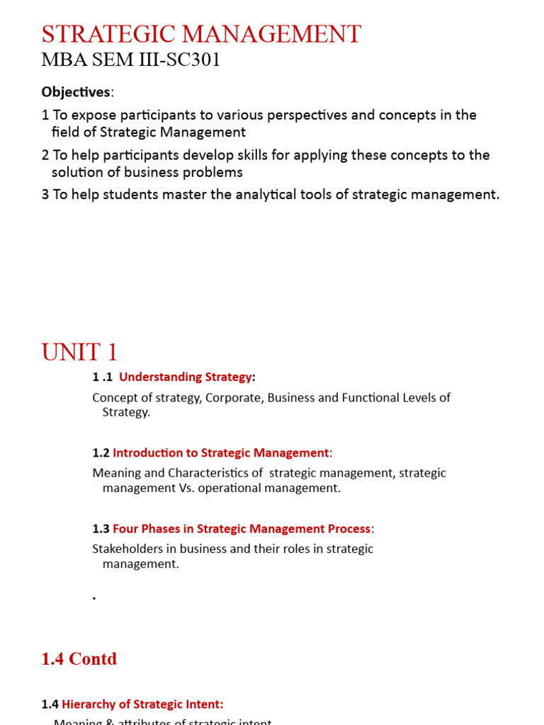 Strategic Management | PDF | Strategic Management | Marketing
