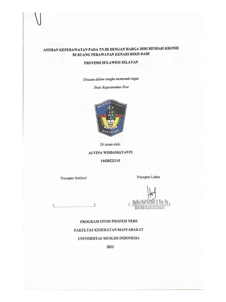 Askep HDR Jiwa Wisda | PDF