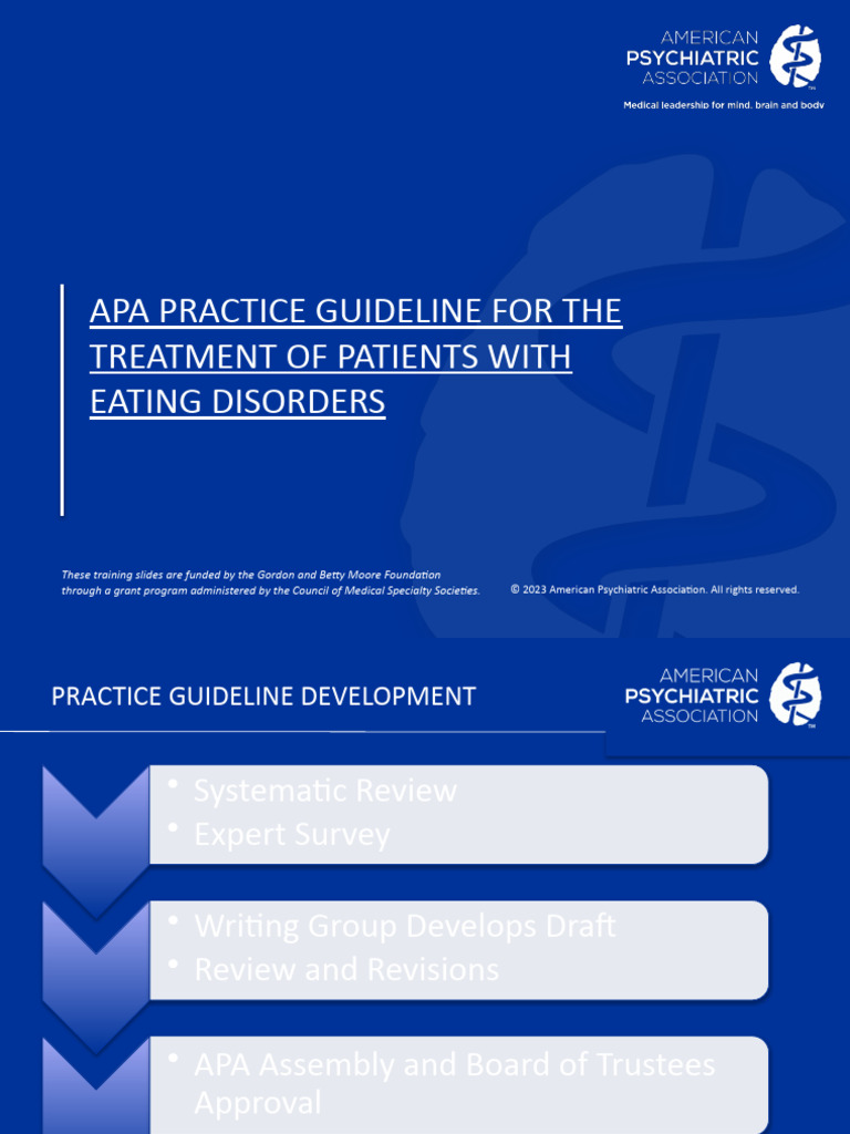 APA Guidelines for Eating Disorder Treatment | PDF | Binge Eating ...