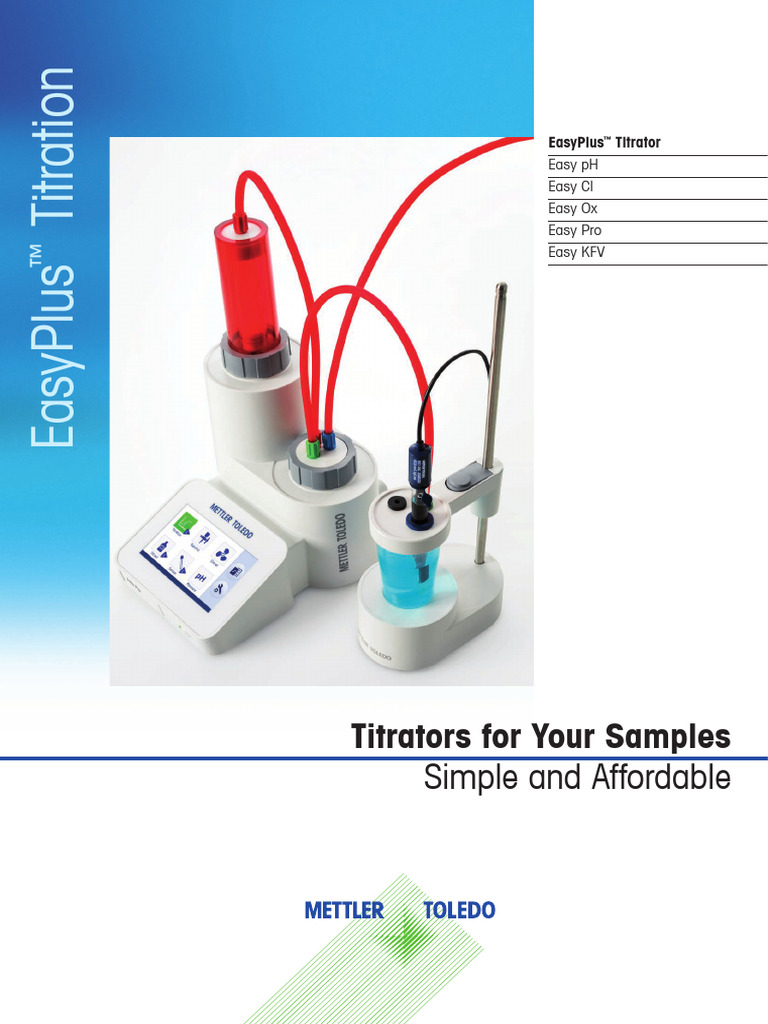 EasyPlusTM Titrator | PDF | Titration | Chemistry