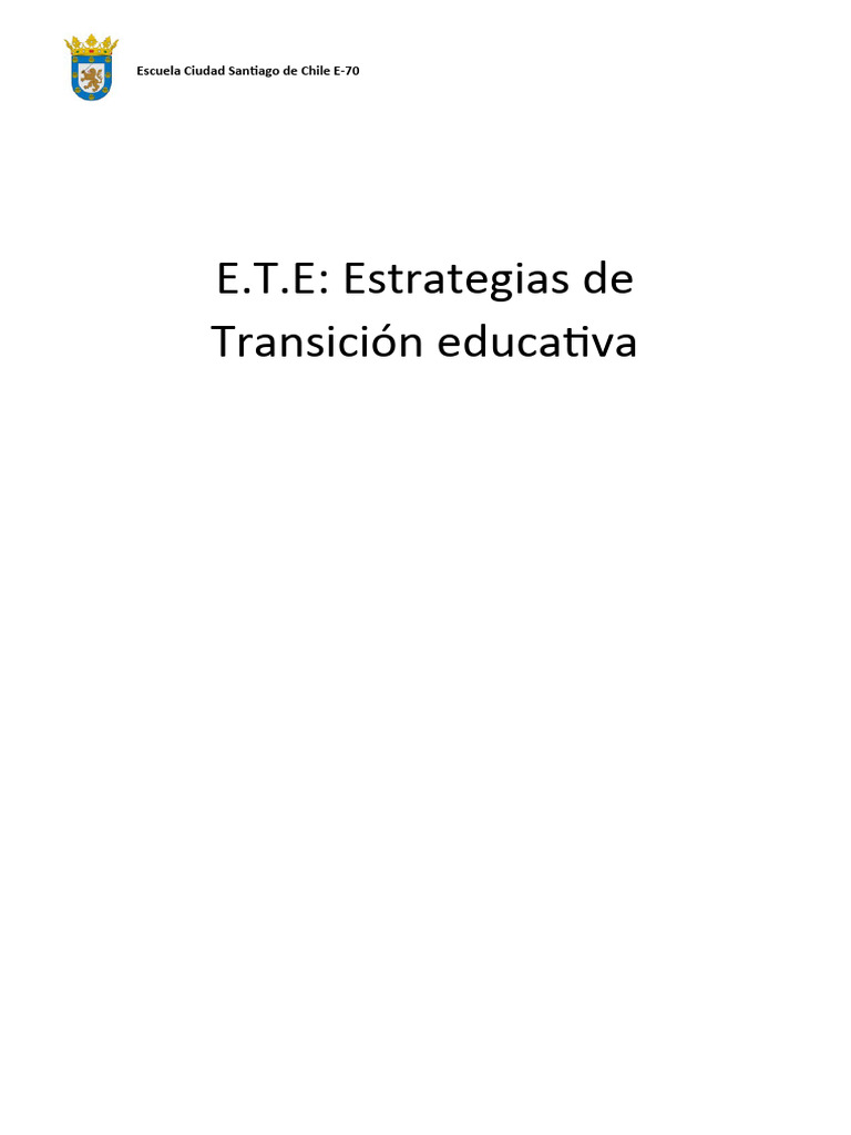 Estrategias de Transición Educativa | Descargar gratis PDF | Educación ...