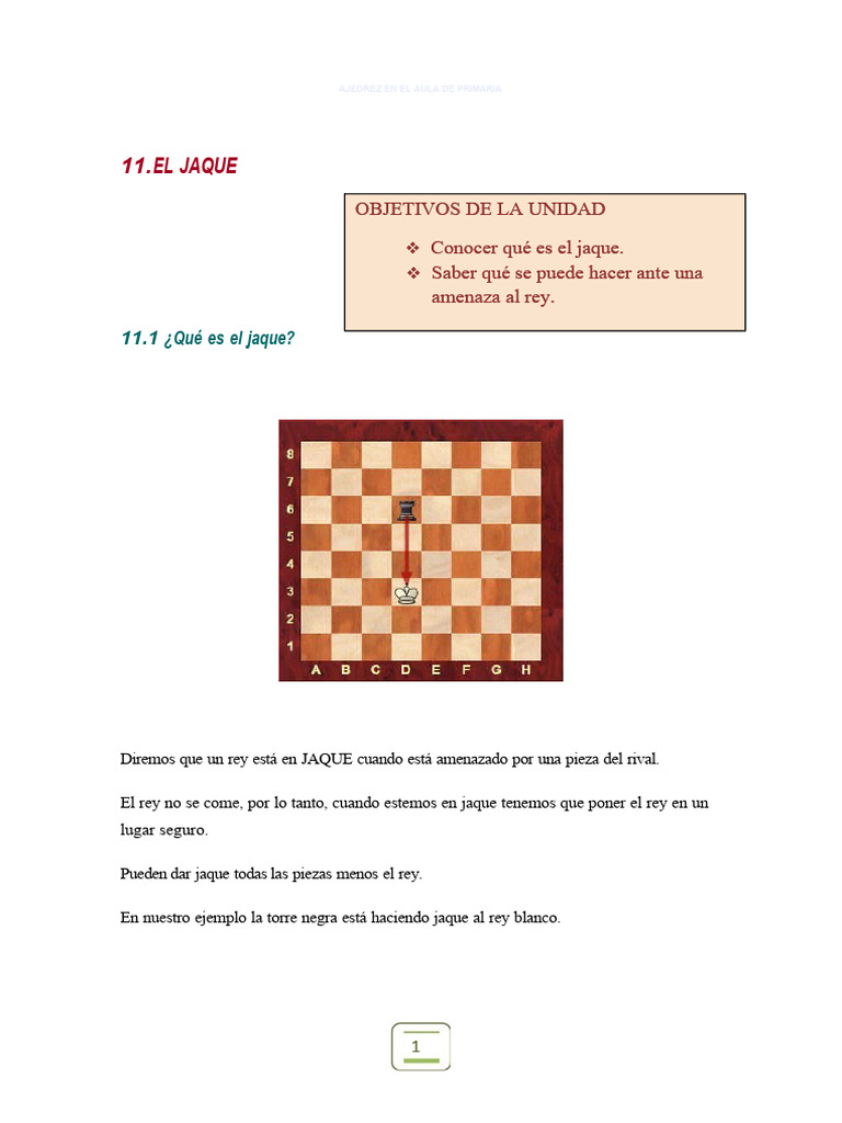 Jaque | PDF | Ajedrez | Teoría del ajedrez