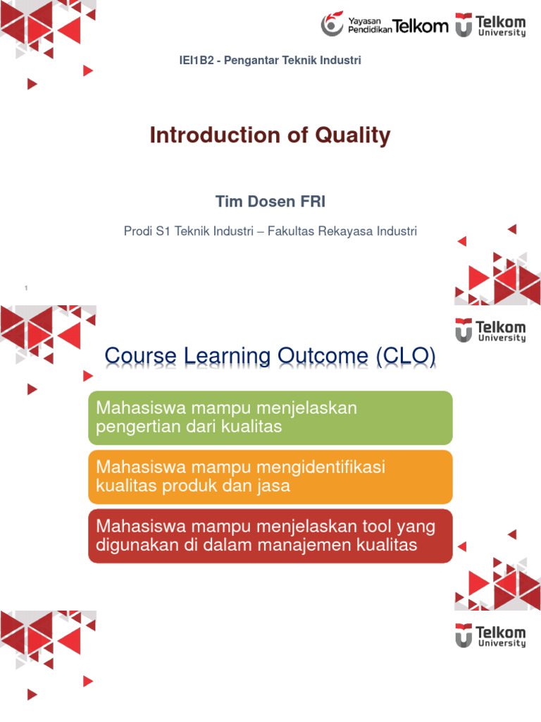 IEI1B2 PTI Materi 7 Introduction of Quality Ganjil 20212022-LCN | PDF | Chart | Scatter Plot