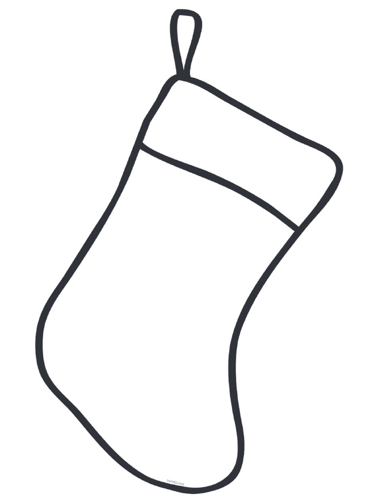 T T 2566965 Christmas Stocking Outline Display Cutouts | PDF