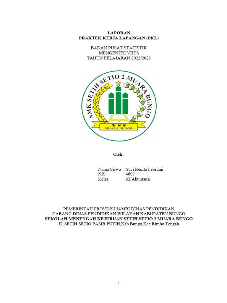 Laporan Suci 2 | PDF | Bisnis