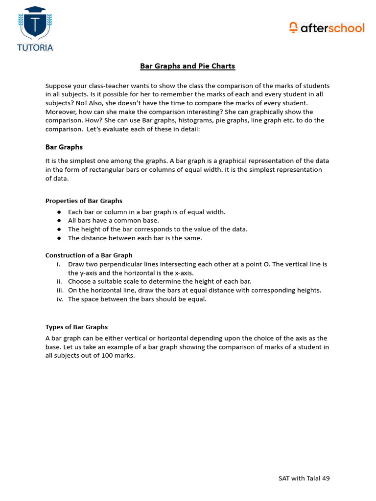 Bar Graphs and Pie Charts | Download Free PDF | Histogram | Pie Chart