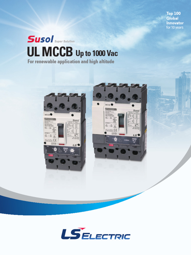 (Susol MCCB) Up To 1000vac - Catalog - EN - 202212 | PDF | Equipment | Materials Science