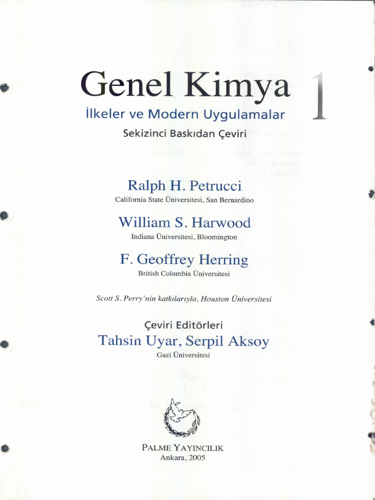Genel Kimya-8th Cilt 1-Petrucci | PDF