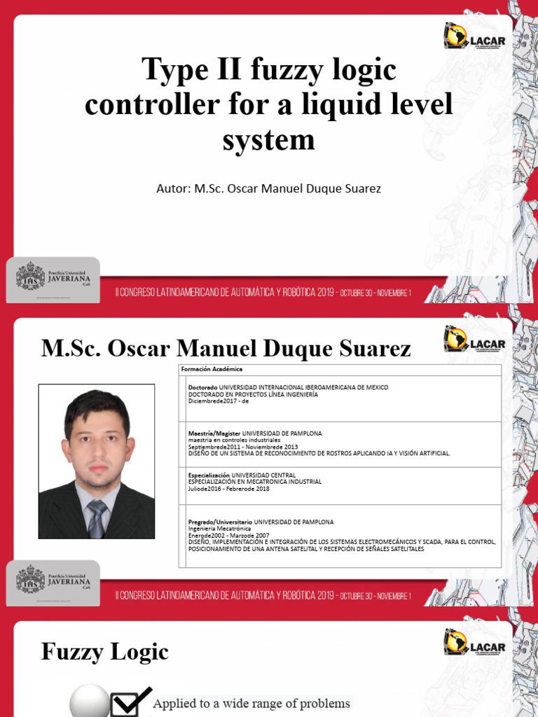Type II Fuzzy Logic Controller - OSCAR DUQUE | PDF | Matemáticas Aplicadas | Ciencia de sistemas