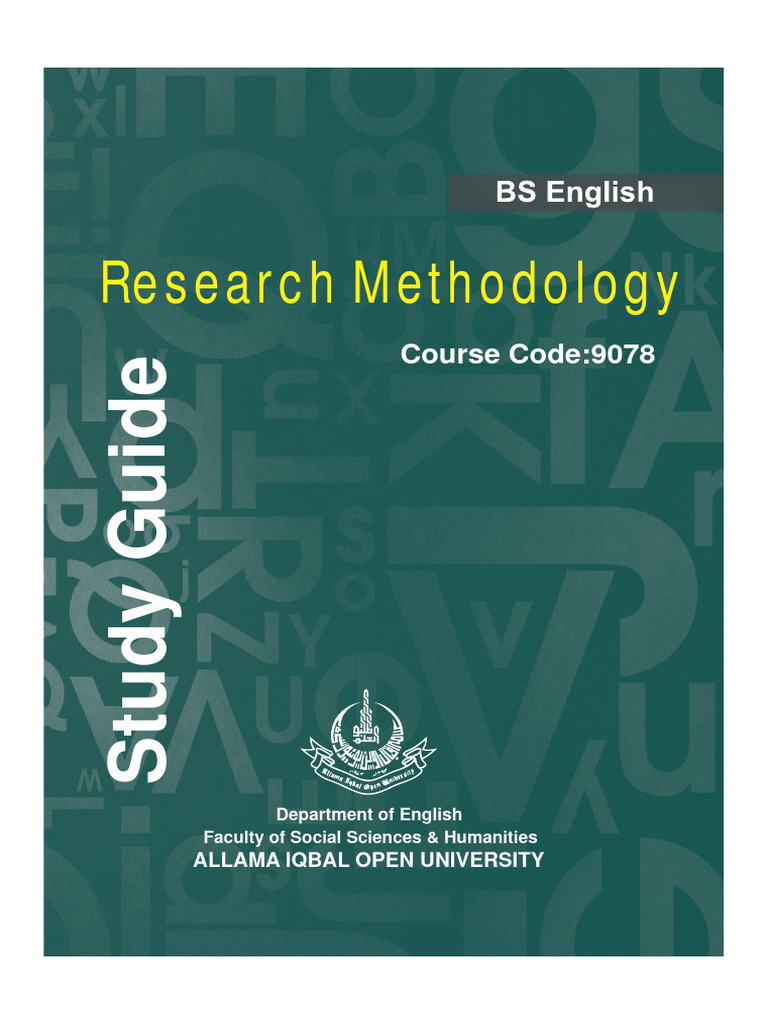 Research Methodology: Course Code:9078 | PDF | Methodology | Scientific ...
