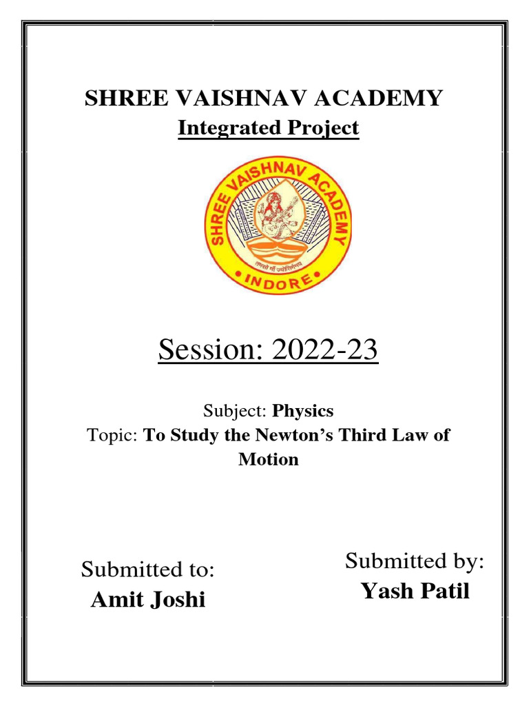 Physics Yash Patil | PDF | Force | Thrust