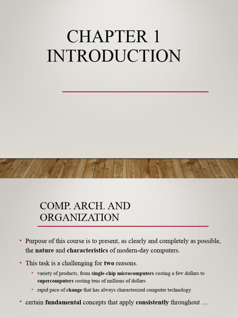 Intro - Comp Arch | PDF | Central Processing Unit | Computer Architecture