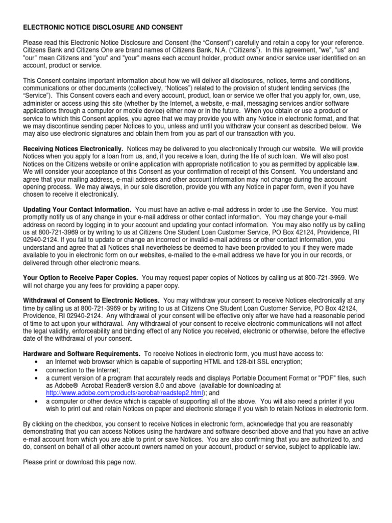 Electronic Docs Consent | PDF | Computer Science | Computing