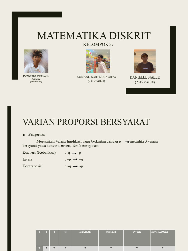 Matematika Diskrit Kelompok 03 | PDF