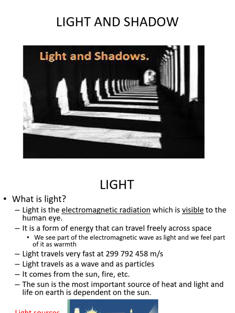 Light and Shadows | Download Free PDF | Light | Shadow