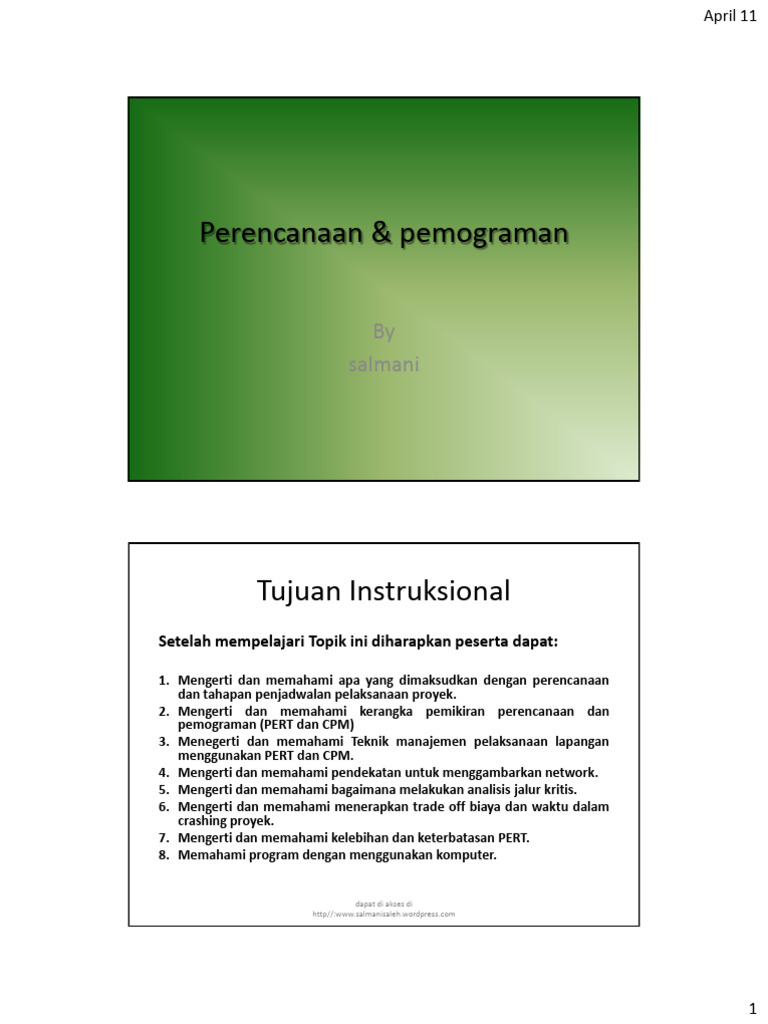 03 Perencanaan-Pemograman | PDF