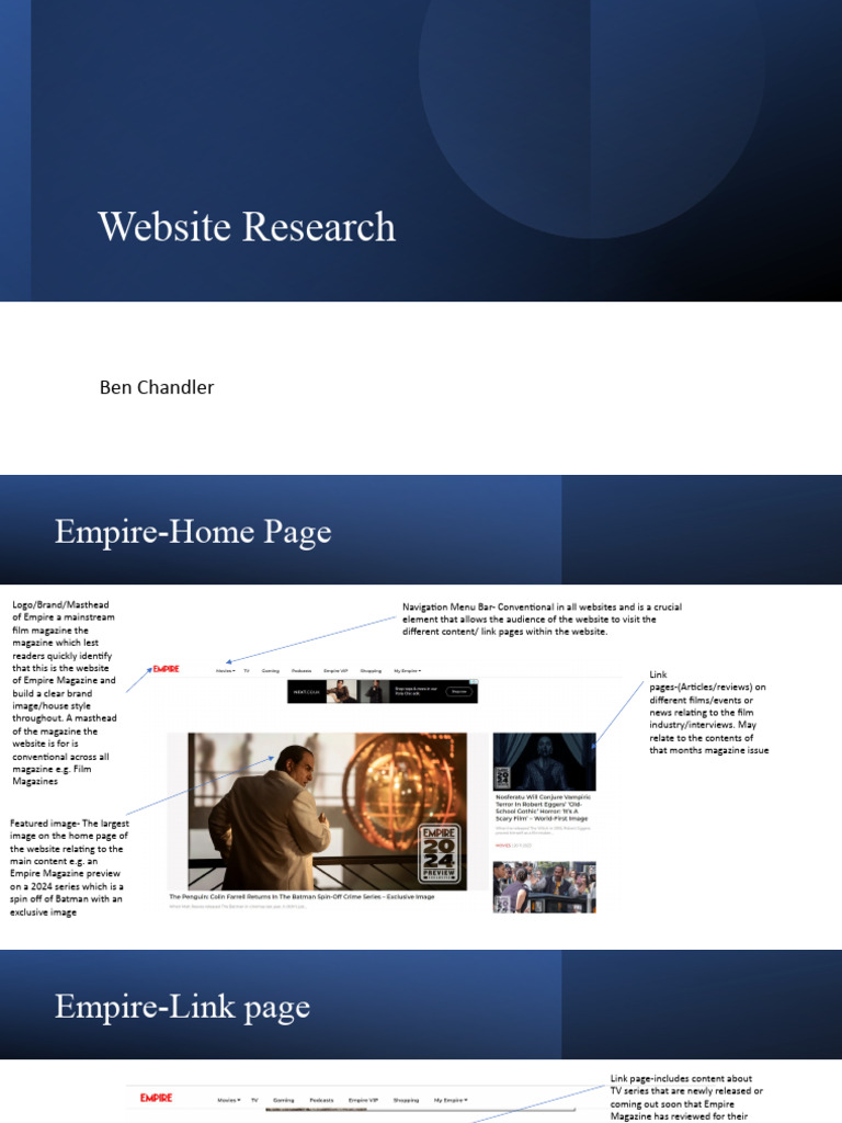 Task 1 Website Research | PDF | Websites | Magazines
