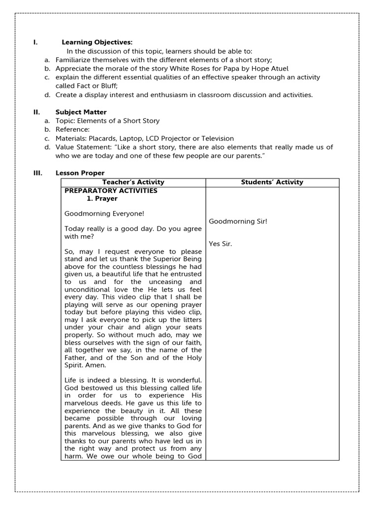 Lesson Plan Public Speaking | PDF | Public Speaking | Speech