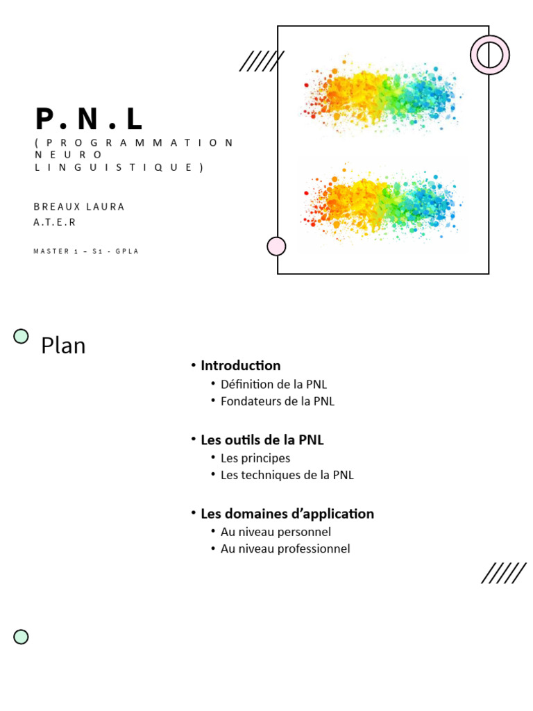 Introduction à la Programmation Neuro-Linguistique | PDF | Programmation neuro-linguistique | la ...