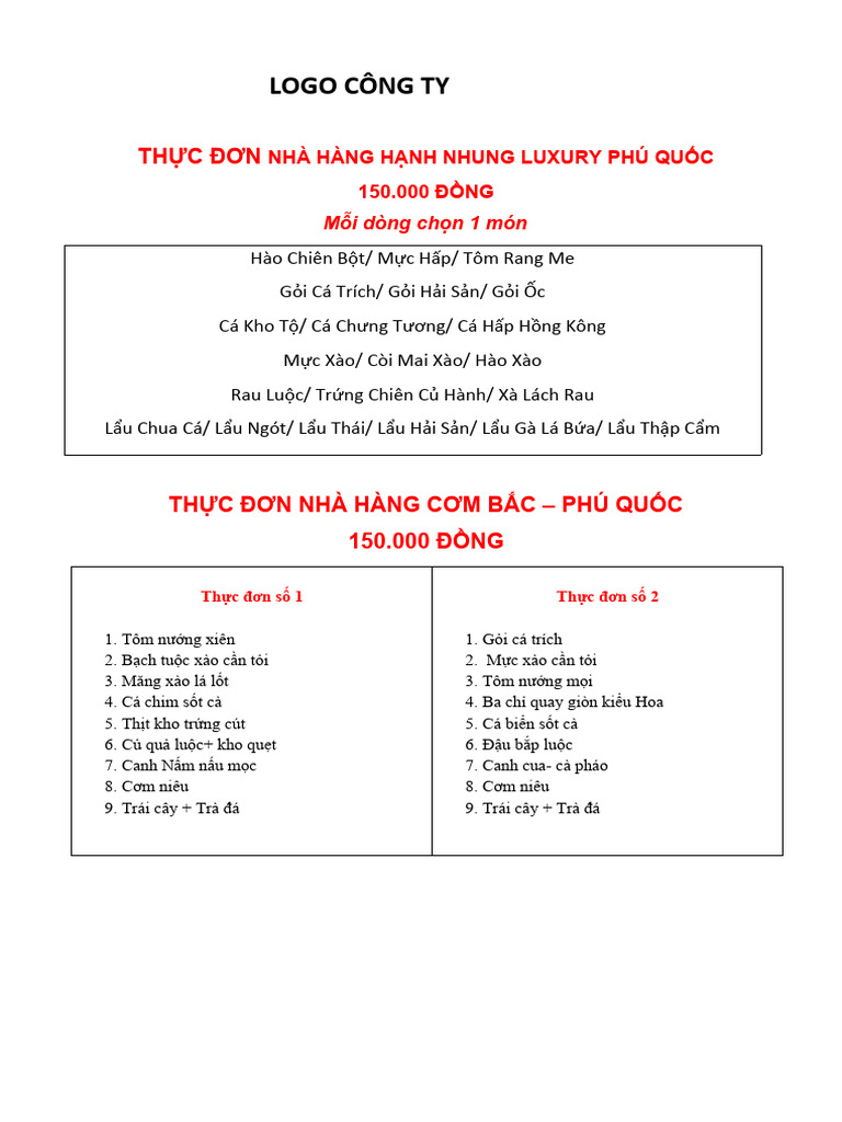 2020-cd DL Sgn-Thuc Don Nha Hang Phu Quoc-Ha Tien-Chau Doc-Can Tho | PDF