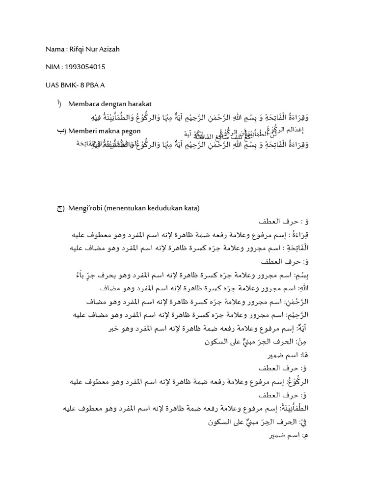 Uas Rifqi Nurazizah BMK | PDF