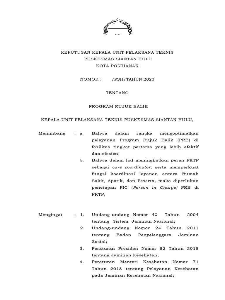 SK Rujuk Balik | PDF