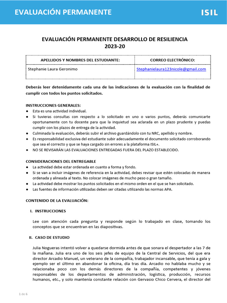 Evaluacion Permanente 4 Individual-Stephanie Laura Geronimo | PDF ...