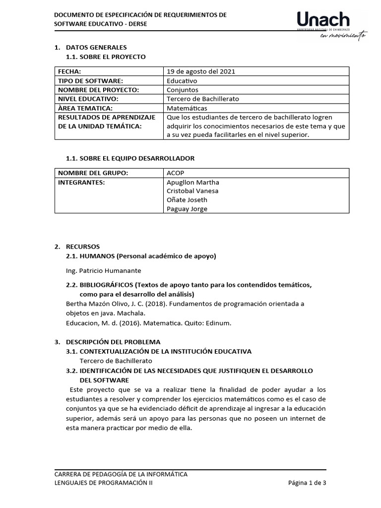Informe DERSE V 3.1 (LP2) | PDF | Programa de computadora | Programación
