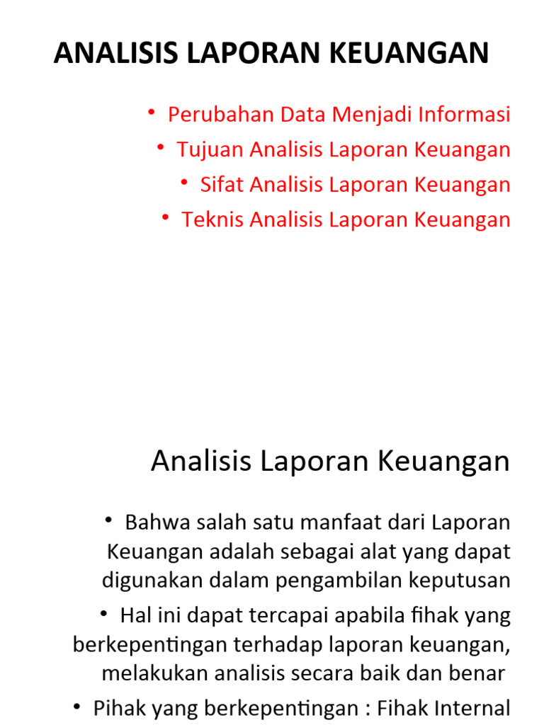 Analisis Laporan Keuangan 2 | PDF | Pengelolaan Keuangan & Uang