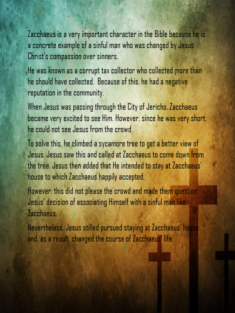 ZACCHEUS | PDF