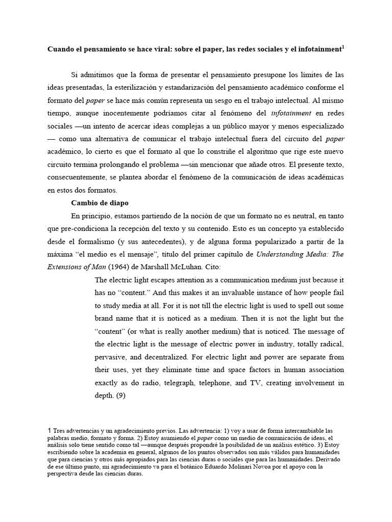 Cuando El Pensamiento Se Hace Viral - Braulio Paz | PDF | Youtube | Conocimiento